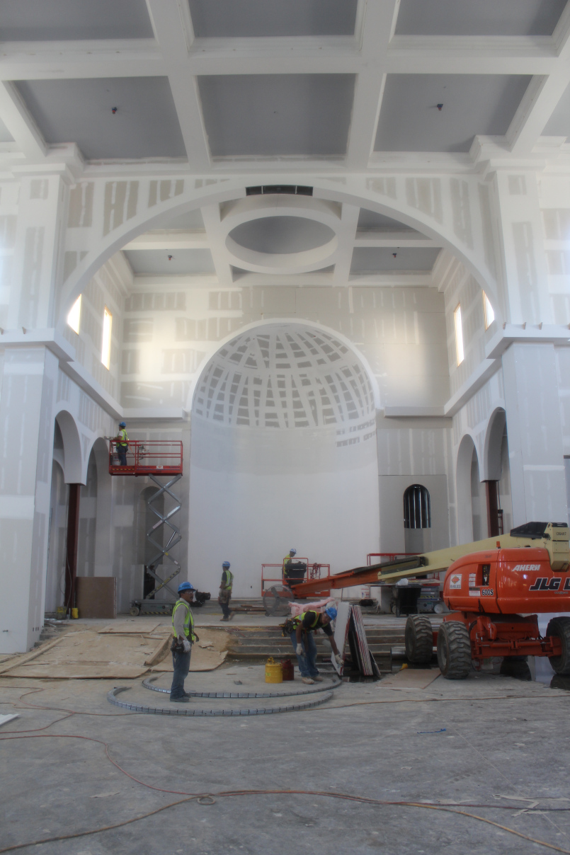 Half Dome Progress Photo - Precision Walls Inc.